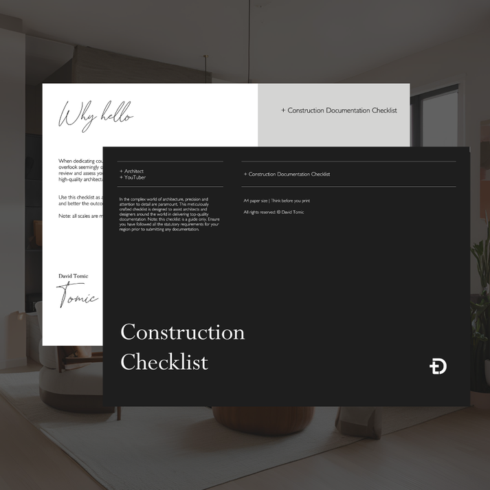 Construction Drawings Checklist – David Tomic